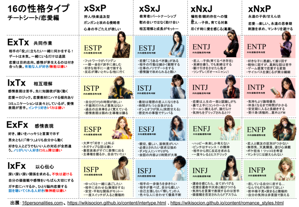 16性格診断オンライン講座×関係診断（ペルソナ対応） | タイポロジースクール